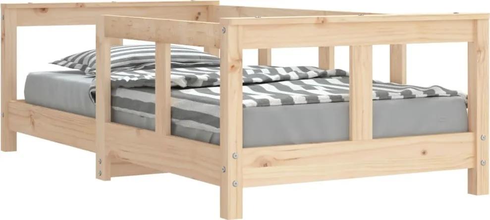 vidaXL Dětská postel 70 x 140 cm masivní borové dřevo [834426] Barva: Bílá