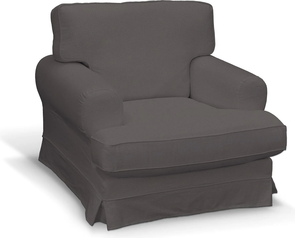 Potah na křeslo IKEA Ekeskog barva hnědá látka sametová