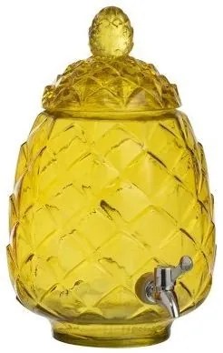 Žlutá nádoba na nápoje s kohoutkem - Ø20*33cm