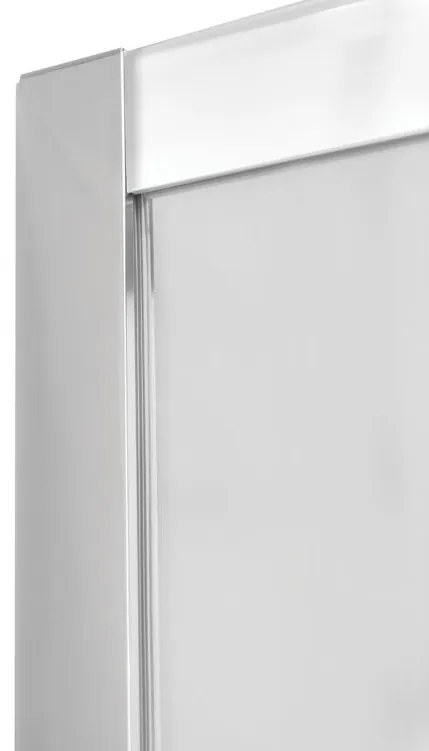 BESCO Čtvercový sprchový kout MODERN 165 BARVA rámu - Chrom/Leštěný hliník (ALU), Rozměr A - 80 cm, Rozměr B - 80 cm, Rozměr C - 165 cm, Směr zavírání - Univerzální Levé / Pravé, Výplň - Fume bezpečnostní sklo - 6 mm BCMD80CTVER65CG