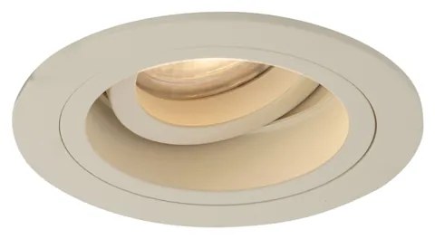 Sada 6 moderních zapuštěných bodových světel béžová GU10 50mm otočná a naklápěcí - Chuck