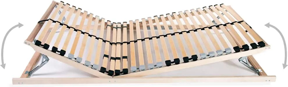 Lamelový rošt postele s 28 lamelami 7 zón 80 x 200 cm 246456