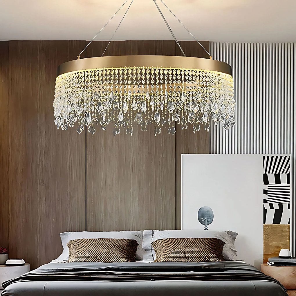 Toolight Toolight, LED stropní osvětlení 60cm, 24W, 4000K, APP1731-1CP, zlatá, OSW-04342