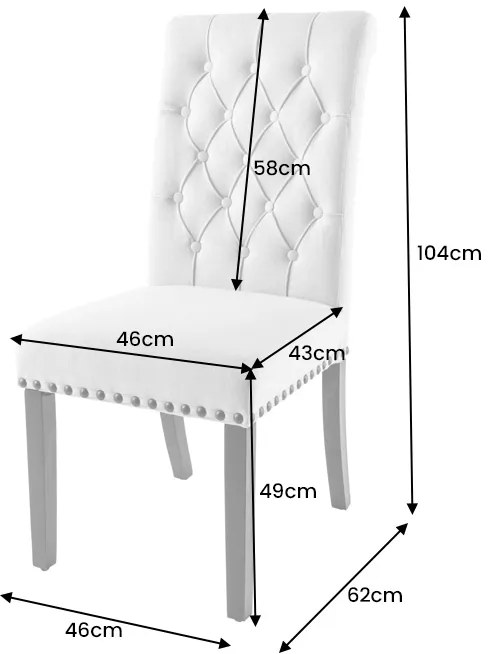 Designová židle Queen II béžová - skladem