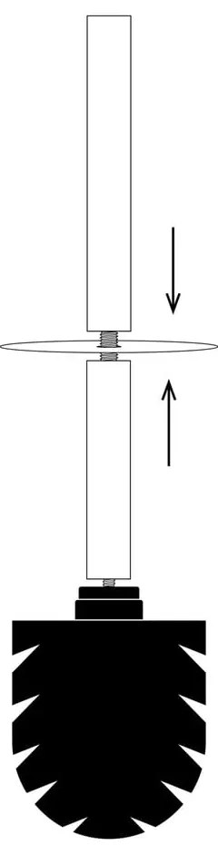 Růžová keramická WC štětka Lotus – Mette Ditmer Denmark