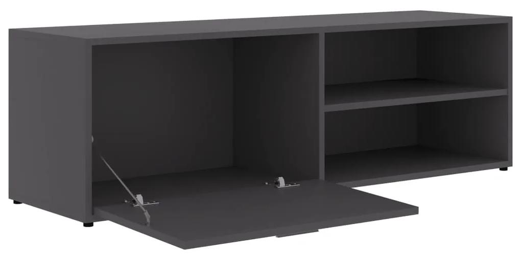 TV stolek šedý 120 x 34 x 37 cm dřevotříska - Default Title