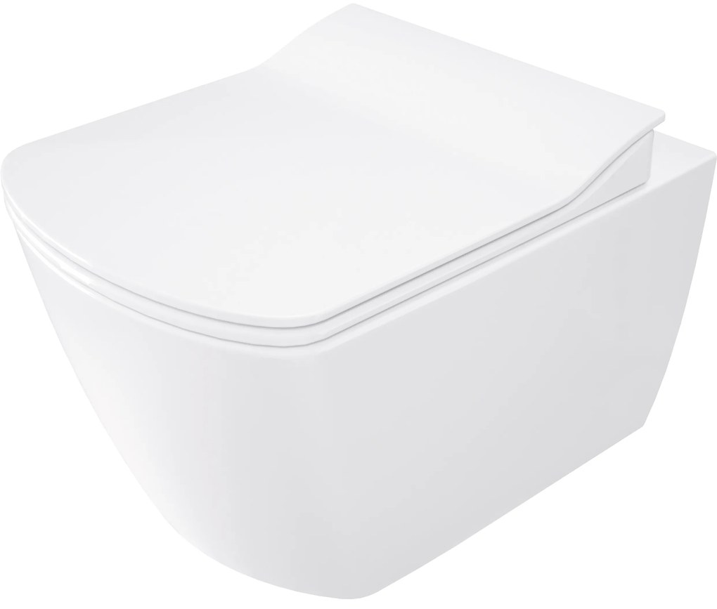 Deante Blur, záchodová WC mísa s funkcí bidetu 525x372x349 mm, bílá lesklá-černá matná, DEA-CDZ_6WNW