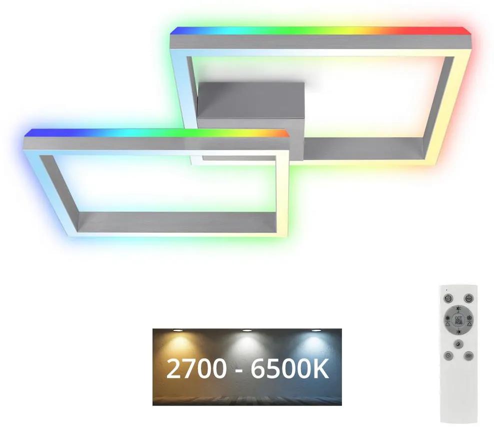 Brilo Brilo - LED RGBW Stmívatelný přisazený lustr FRAME 2xLED/17W/230V 2700-6500K+ DO BL1292