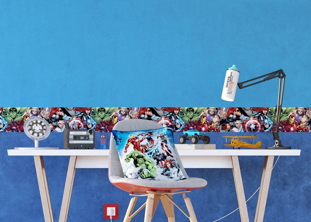 Dekorativní polštářek Marvel Avengers Připraveni k Boji, Disney | 40 x 40 cm | DCND 3137