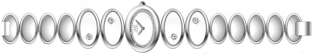 Šperkové luxusní keramické ocelové dámské náramkové hodinky JVD steel W21.2 POSLEDNÍ KS STAŇKOV
