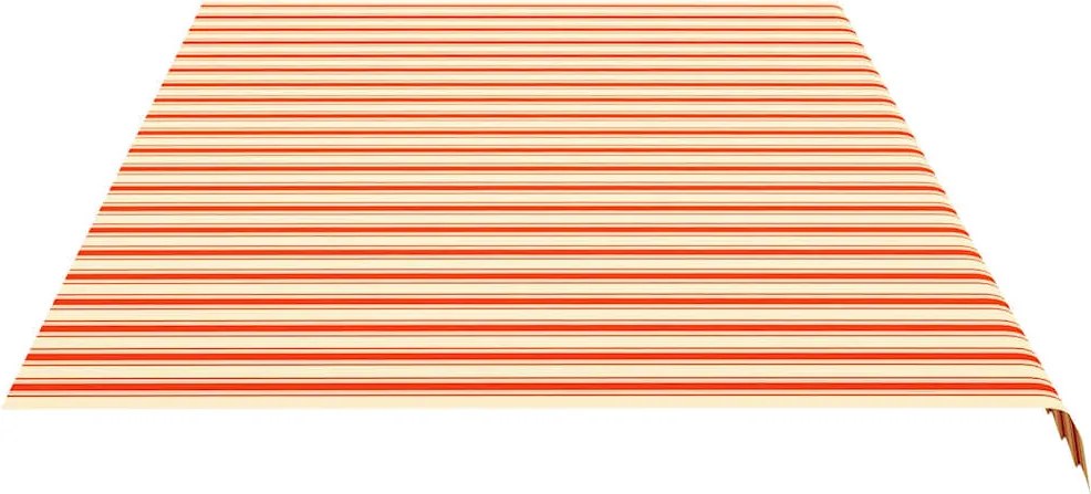 Náhradní plachta na markýzu žlutá a oranžová 600 x 300 cm polyesterová 312023