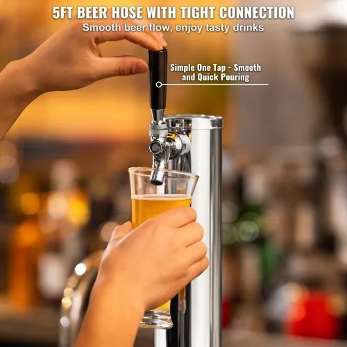Sada Kegerator Věž s jedním kohoutkem Kegerator Beer Věž & A-System Keg Coupler