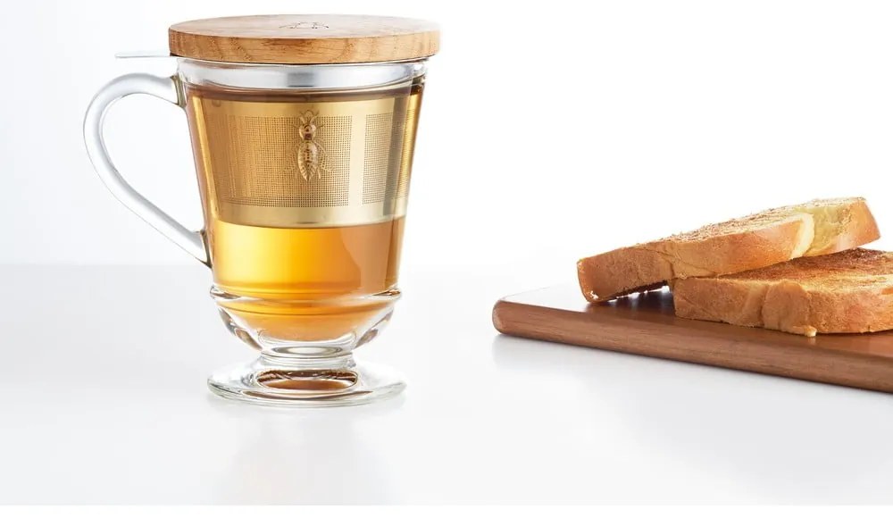 Skleněný hrnek se sítkem 270 ml Abeille – La Rochére