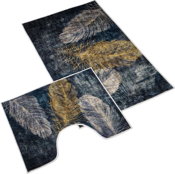 Bellatex 3D tisk sada Šedá 60x100 cm, 60x50 cm (SADA)