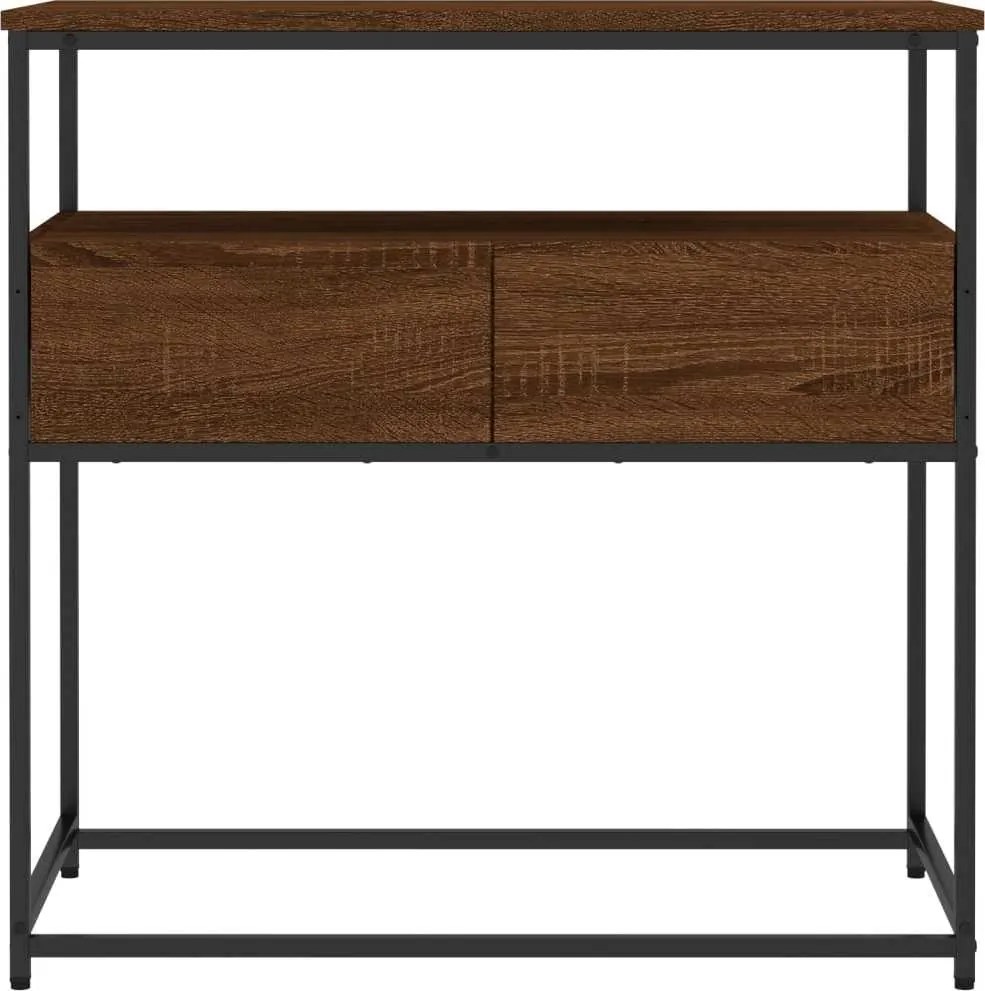 vidaXL Konzolový stolek 75 x 40 x 75 cm kompozitní dřevo [834159] Barva: Černá