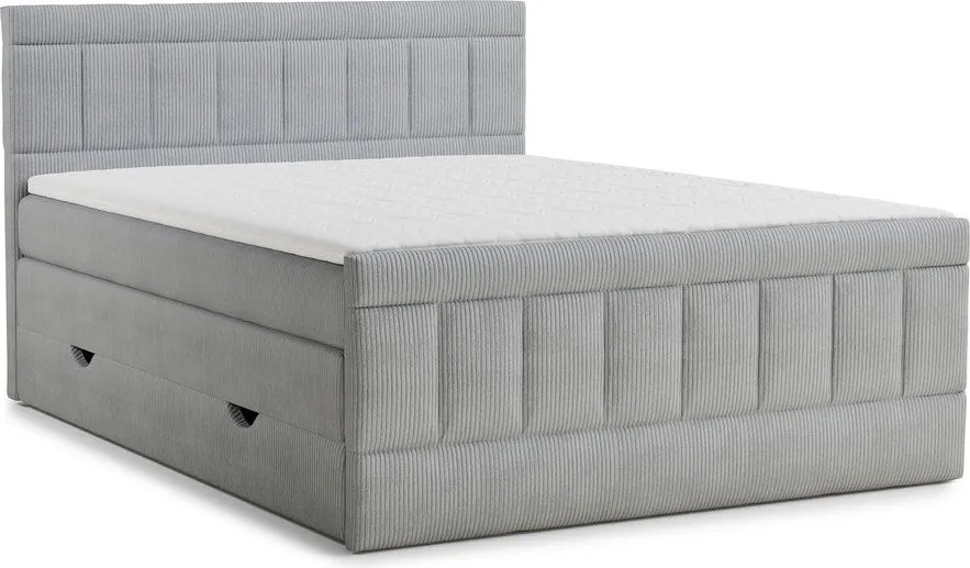 Šedá boxspring postel s úložným prostorem 160x200 cm Caya – Maison de Rêve