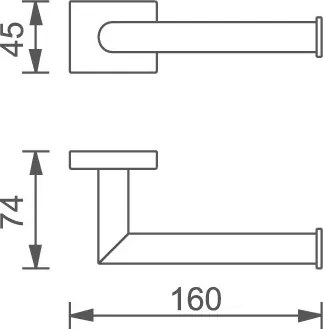 Novaservis Novaservis, Závěs toaletního papíru Titania Elis chrom, 66431-0