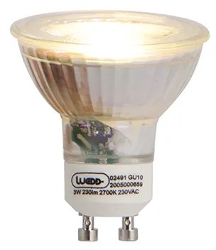 GU10 LED žárovka 3W 230 lm 2700K