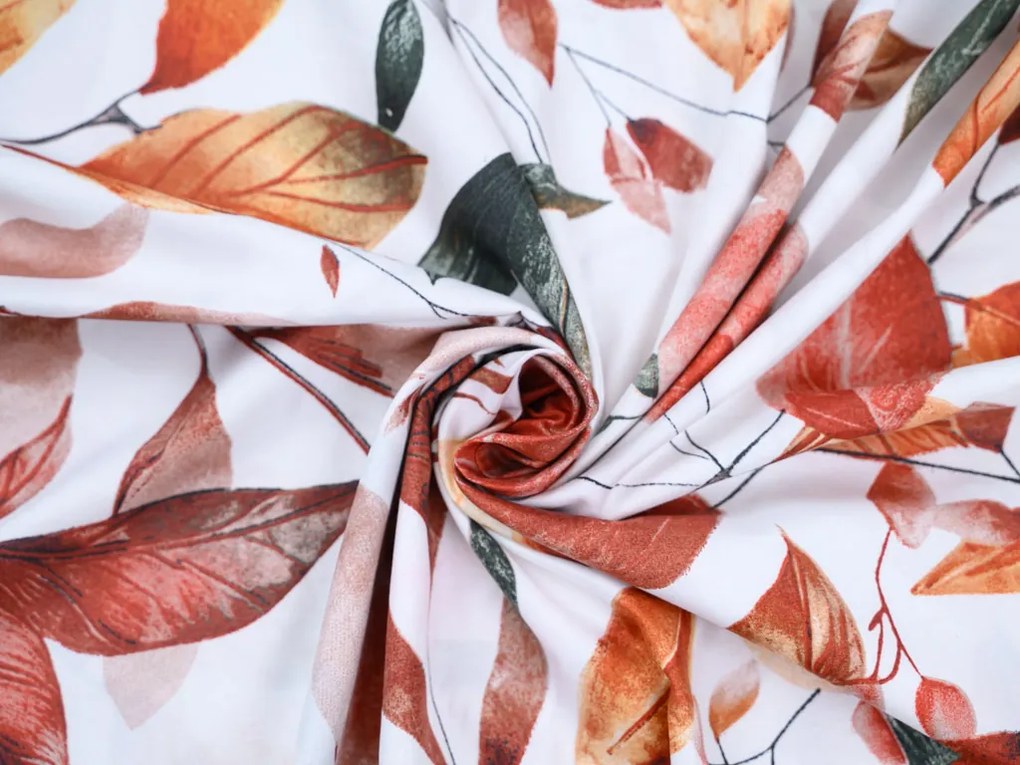 Povlečení z mikrovlákna AUTUMN LEAVES barevné Rozměr povlečení: 2 ks 70 x 90 cm | 200 x 220 cm