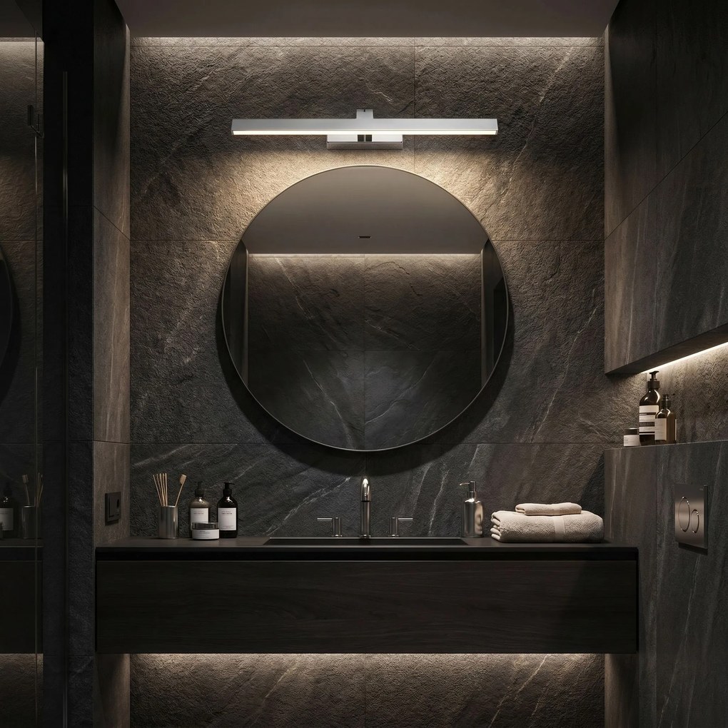 Toolight Rea, Koupelnové nástěnné LED svítidlo SWE002-1W 58cm CHROME, OSW-20101