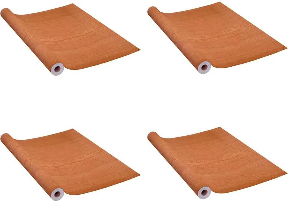 Samolepící tapety na dveře 4 ks světlý dub 210 x 90 cm PVC 3059645