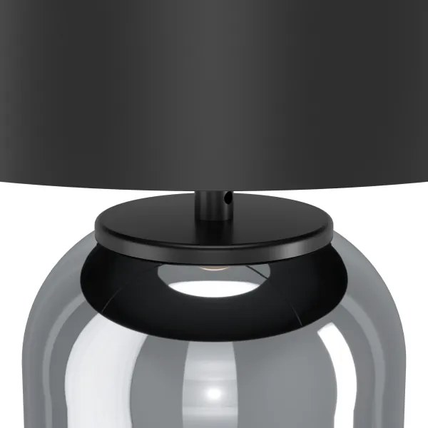 Eglo 390063 - Stolní lampa CUITE 1xE27/40W/230V černá/kouřová