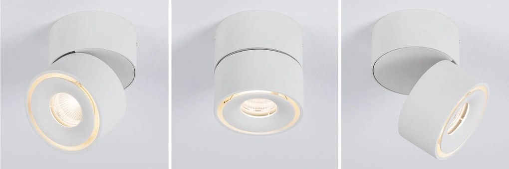 Paulmann 93373 Spircle, bílé stropní bodové svítidlo, 8W LED 3000K, výška 8,3cm