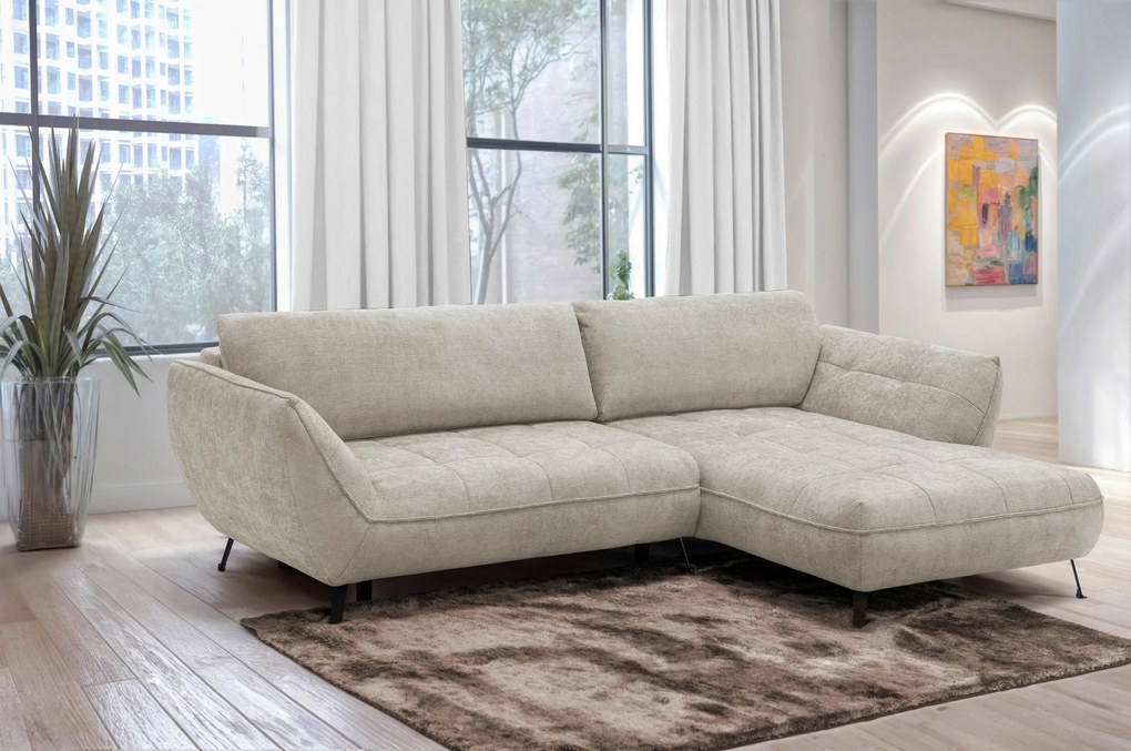 XXXLutz ROHOVÁ SEDAČKA, textil, pískové barvy MID.YOU - Sedací soupravy - 000694008608