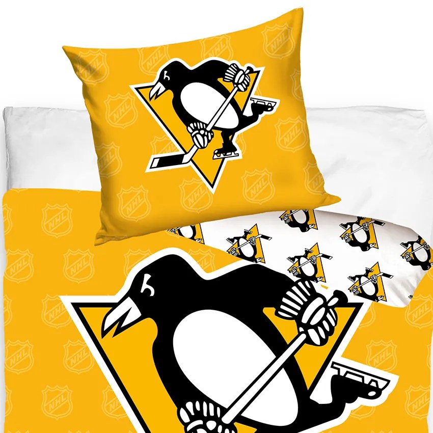 Hokejové povlečení NHL Pittsburgh Penguins Shields Velikost: 135x200 + 80x80 cm
