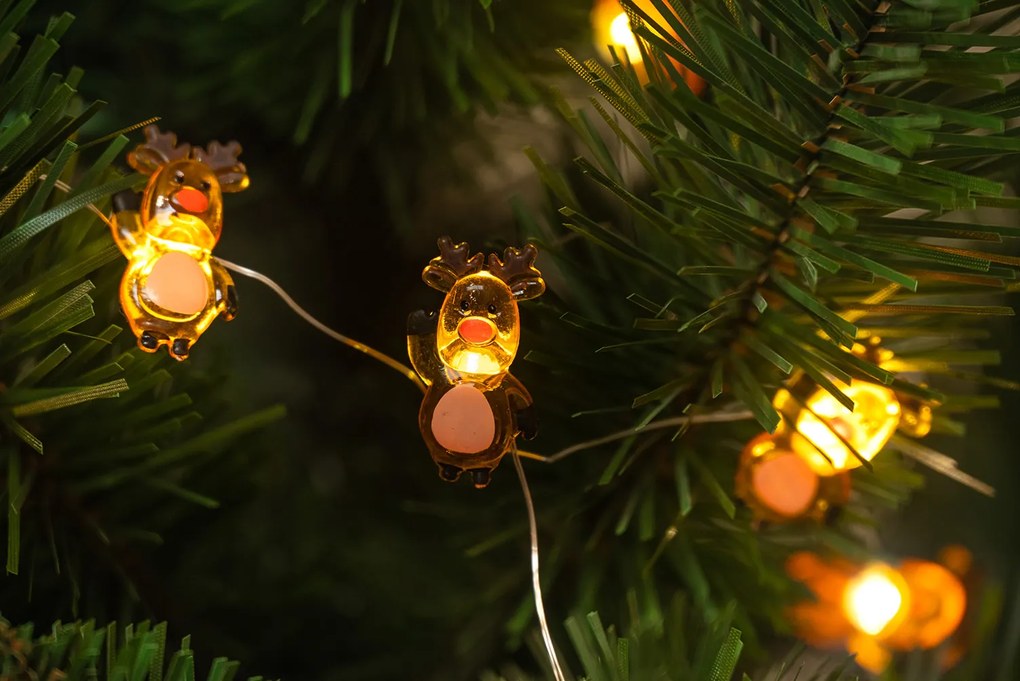 Bestent Světýlka na baterky 20LED 2,2m teplá bílá Sobík