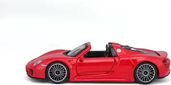 Bburago Plus Porsche 918 Spyder Red / měřítko 1:24