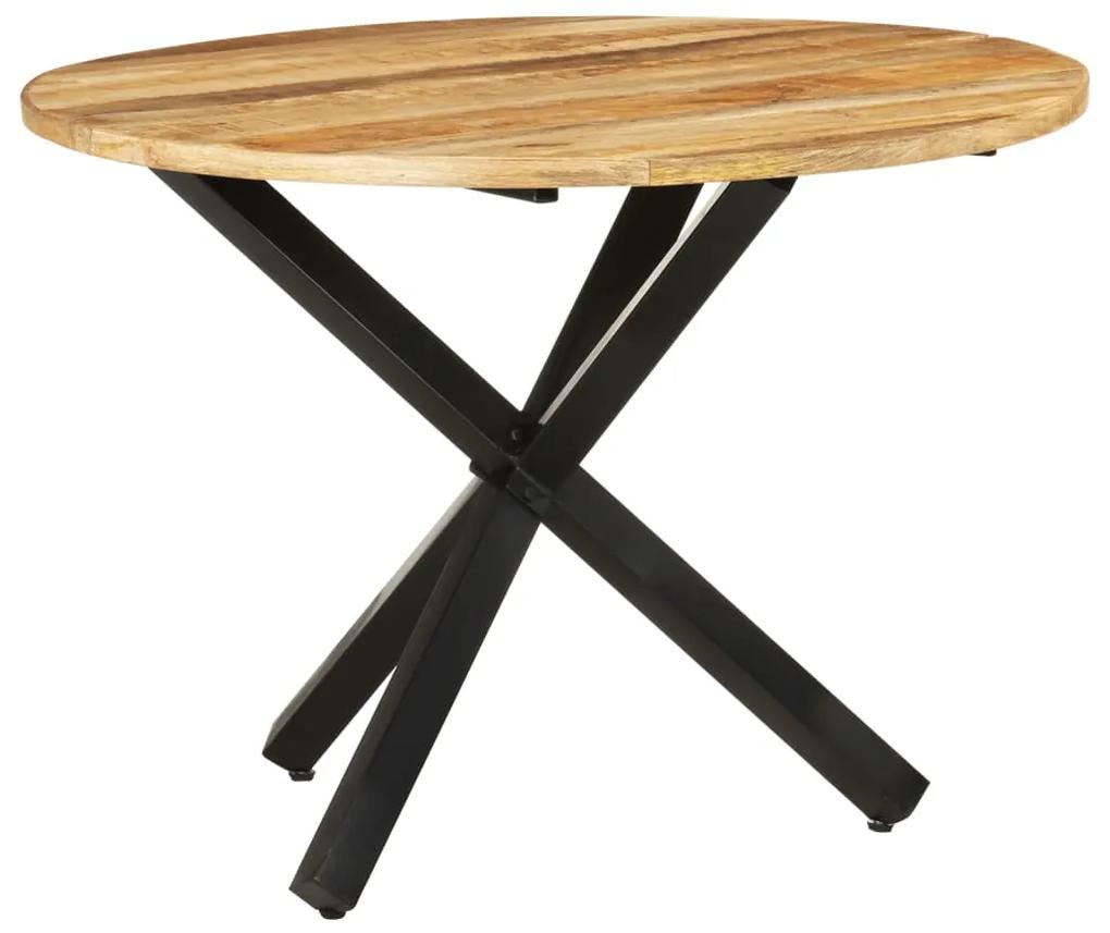 321681 vidaXL vidaxXL Jídelní stůl kulatý 100 x 100 x 75 cm hrubé mangovníkové dřevo