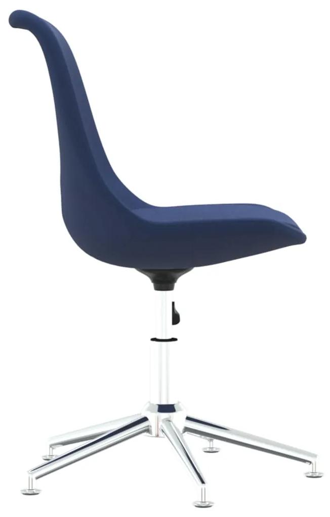 Otočné jídelní židle 2 ks modré textil,  338365