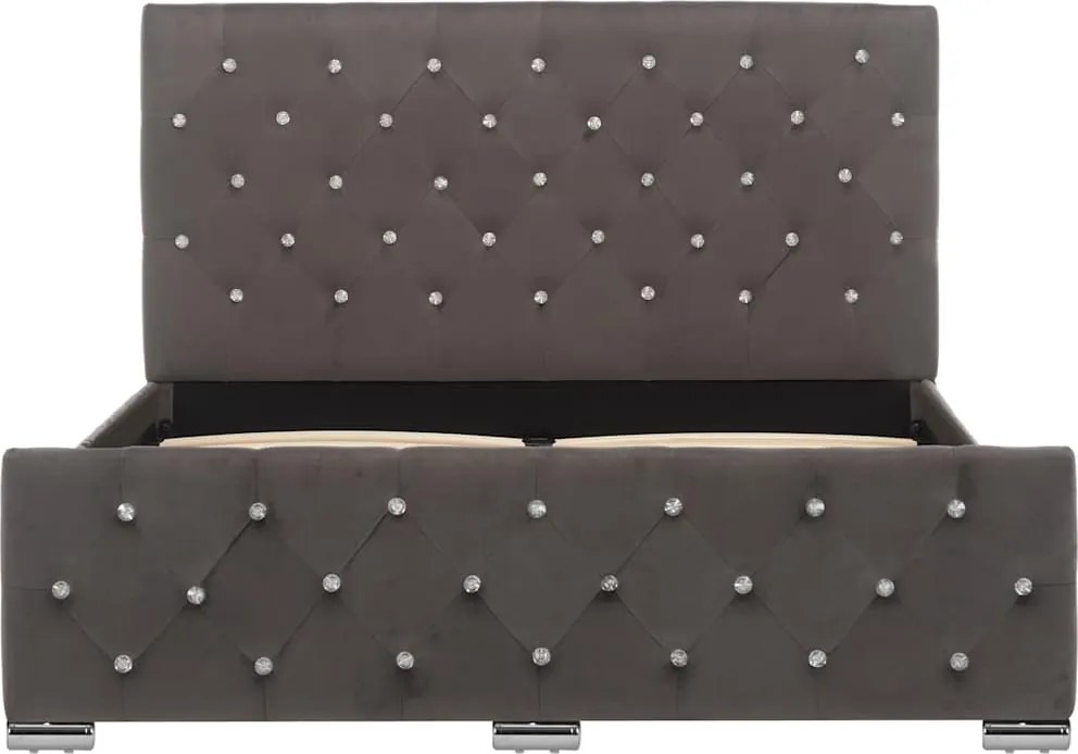 Rám postele šedý textil 120 x 200 cm 286831