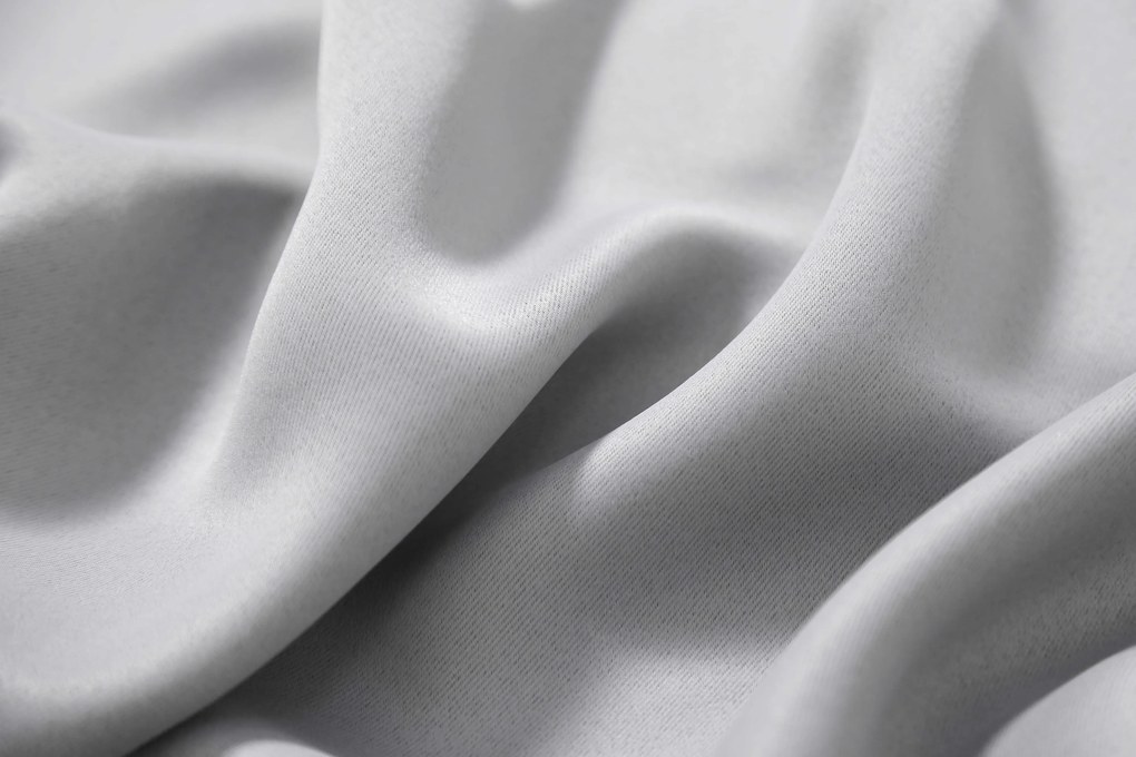 Závěs OXFORD LIGHT 140x250 cm, světle šedý Zavěšení: Řasící páska