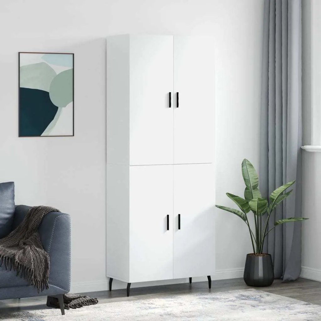 vidaXL Skříň highboard 69,5 x 34 x 180 cm kompozitní dřevo [3195691] Barva: Betonová šedá