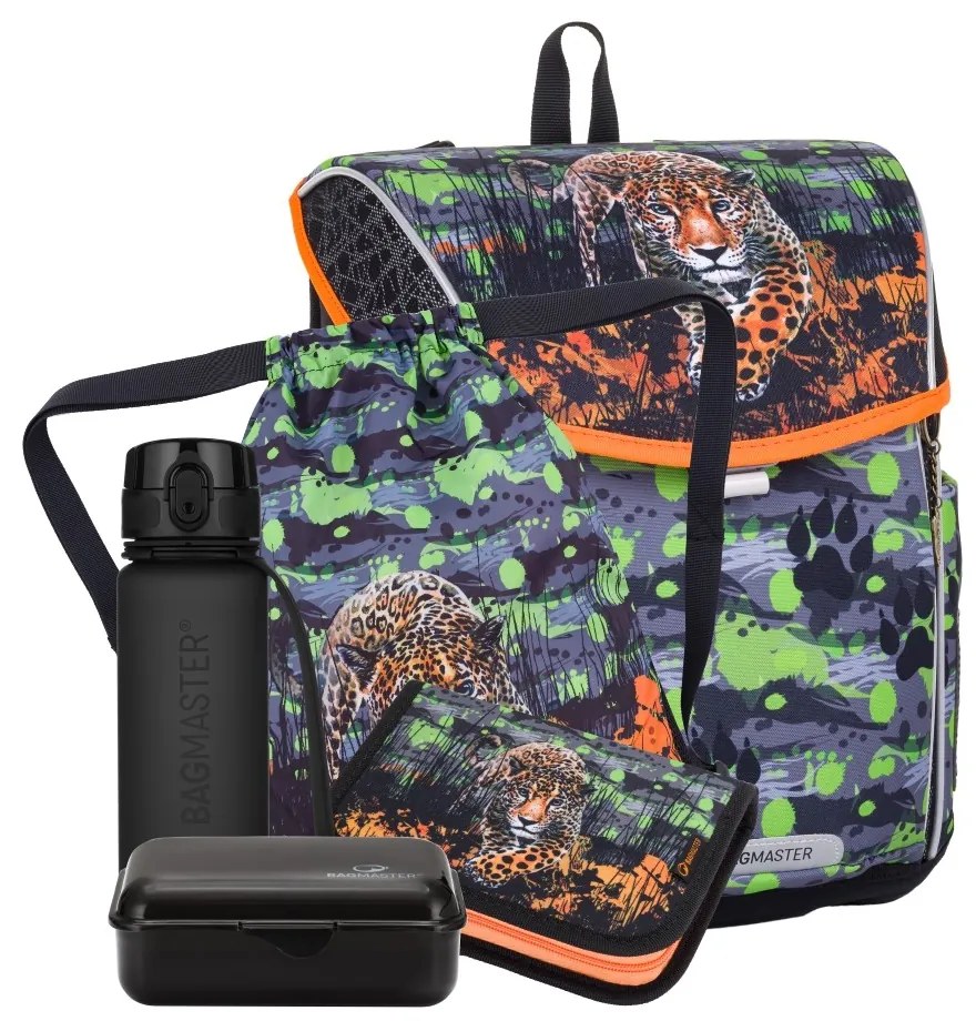 Bagmaster PRIM 24 B velký školní set pro prvňáčky – levhart