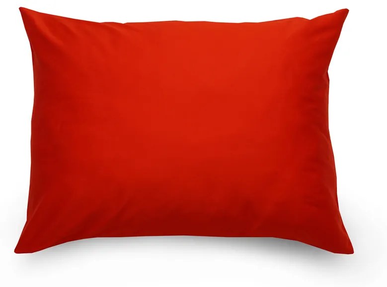 Kvalitex Povlak na polštář satén červená / smetanová, 70 x 90 cm