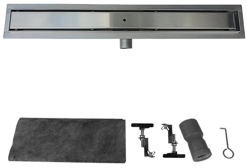 BPS-koupelny Sprchový odtokový žlab 2in1 DL01 FIX HYD-2652 60 cm, satén