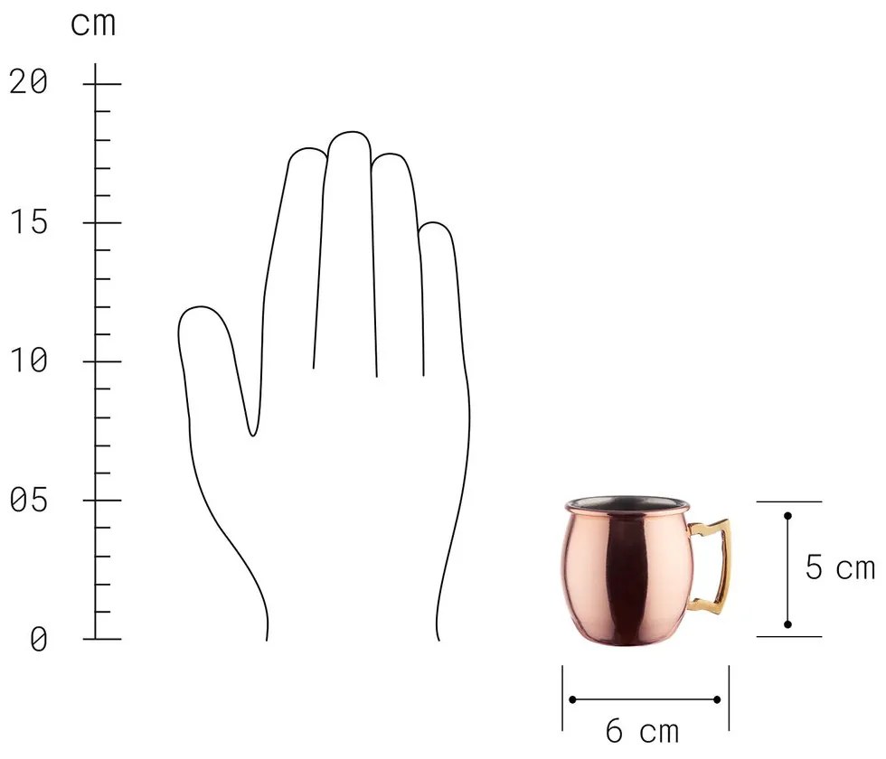 MOSCOW MULE Mini hrnek 60 ml