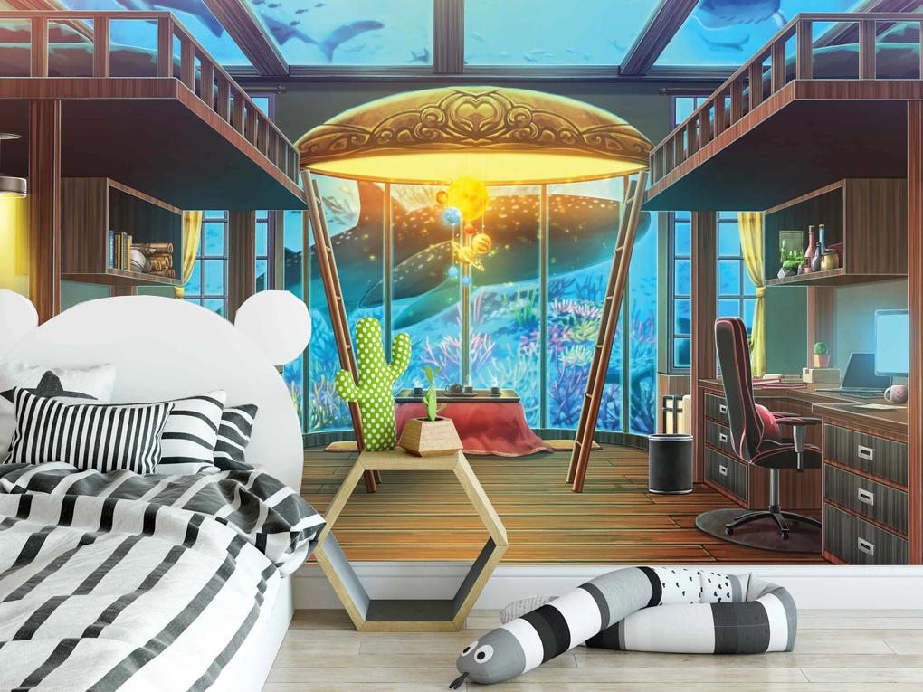 Malvis ® Anime tapeta Pokoj pod mořem Vel. (šířka x výška): 288 x 200 cm