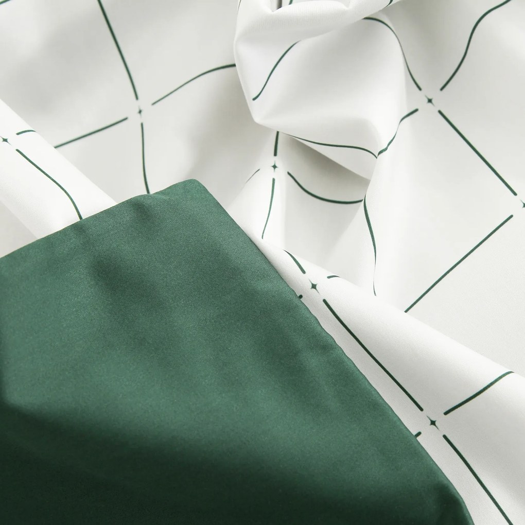 Saténové povlečení Royal Dream - dark green Velikost: 140 x 220 + 70 x 90
