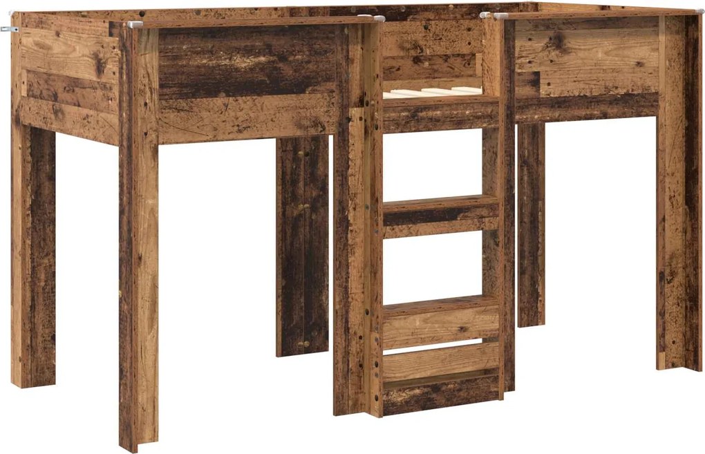 Patrová postel pro děti Staré dřevo 75 x 190 cm 3410473