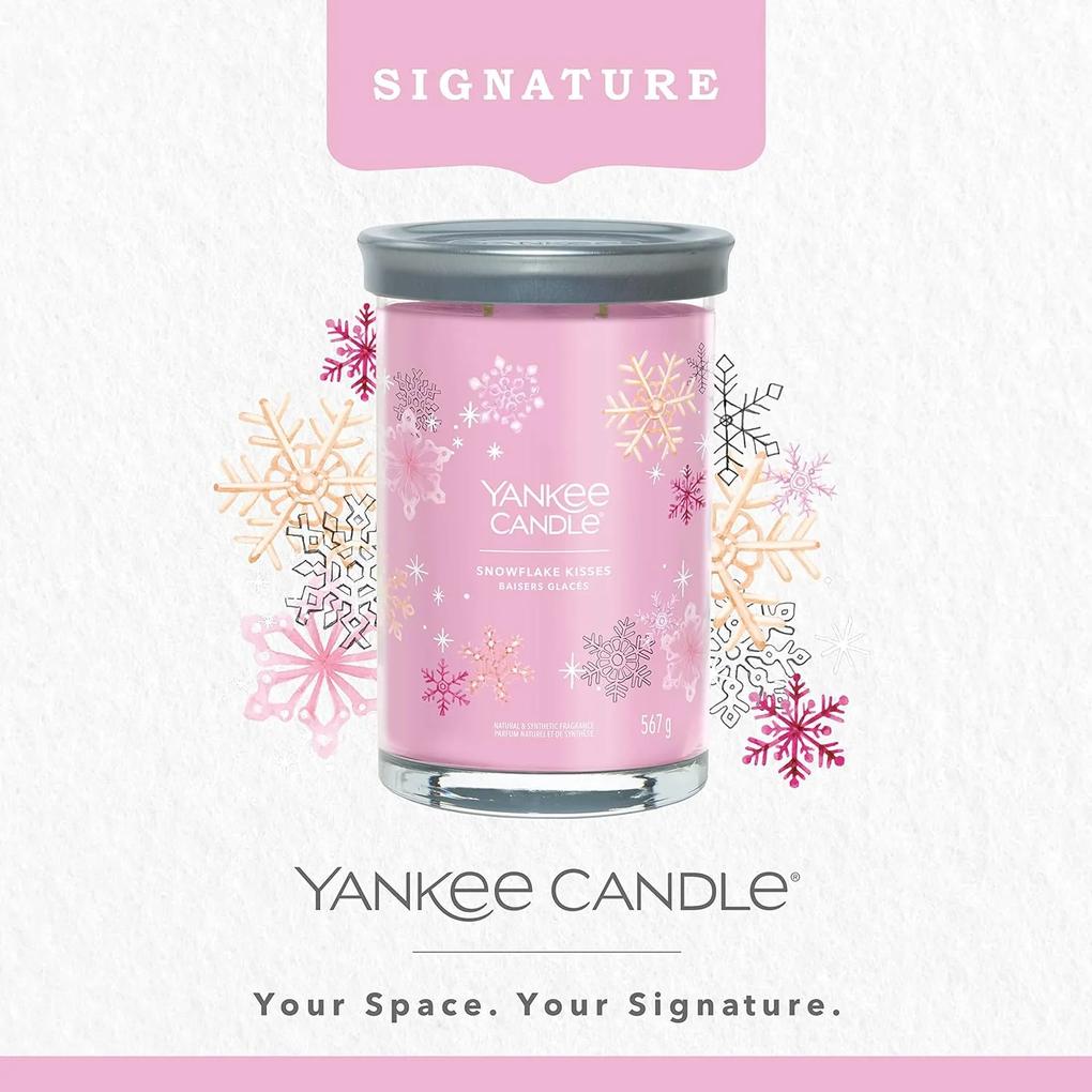 Yankee Candle vonná svíčka Signature Tumbler ve skle velká Snowflake Kisses 567g
