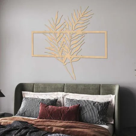 Dřevěná dekorace Tropické listy - Moderní botanický design | SENTOP HDF0303