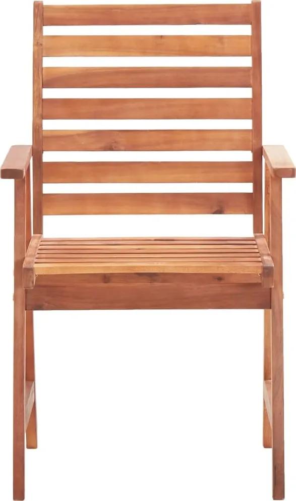 vidaXL Zahradní jídelní židle 4 ks masivní akáciové dřevo [3051100] Barva: Hnědá