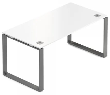 Stůl Creator 160 x 80 cm, grafitová podnož, 2 nohy