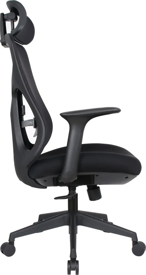 Ergonomická kancelářská židle LERO - černá síťovina / nosnost 150 kg