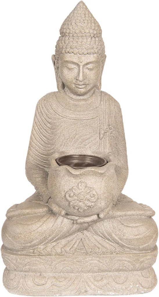 Zahradní dekorační socha Buddha s květináčem - 28*20*50 cm