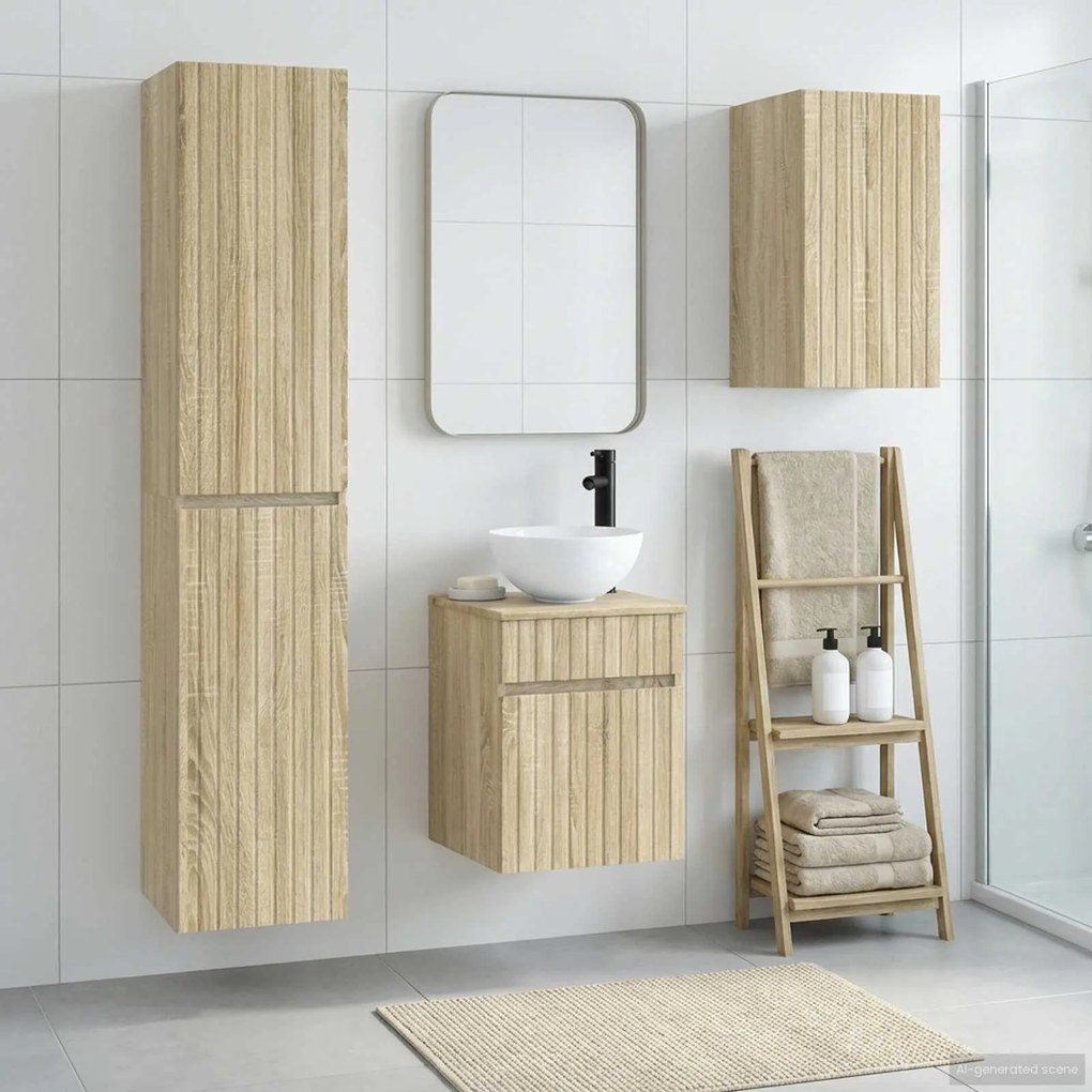 Sada koupelnového nábytku 3 ks Dub sonoma 33 x 34,5 x 160 cm 3406085